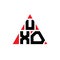 UXO Triangle Letter Logo Design with Triangle Shape. UXO Triangle Logo ...