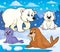 Various Arctic Animals Theme Image 1 Stock Vector - Illustration of ...