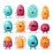 Vector Cartoon Bug Viruses. Bacterial Infection or Disease. Stock ...