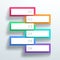 Vector 3d Color Numbered Text Boxes Stacked 1 To 6 Stock Vector ...