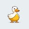 Super Simple Duck Cartoon Vector Stock Image - Image of print, onecolor ...