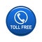 Phone Icon Toll Free Button Stock Vector - Illustration of clipart ...