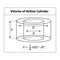 Vector Illustration: Volume of Hallow Cylinder. 3D Shape Symbol Used in ...
