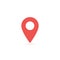 Vector Map Location Icon Isolated with Soft Shadow. Element for Design Ui App Website Interface ...