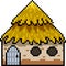Vector pixel art hut stock vector. Illustration of poor - 105296222