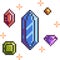 Vector pixel art jewel stock vector. Illustration of adorable - 102308625