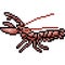 Vector pixel art lobster stock vector. Illustration of scissor - 122893658