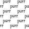 Vector Seamless Pattern Word Purr Hand-drawn. Illustration in Doodle ...
