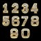 Vector Set of Bling Numbers Stock Vector - Illustration of jewel ...