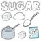 Vector set of sugar stock vector. Illustration of collection - 121026353