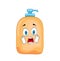 Scared Illustration of Soap Liquid Bottle Stock Illustration ...