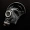 Black Russian Gas Mask GP5 on Black Background Stock Image - Image of ...