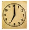 Vintage Weathered Paper Clock Face. 7 am. Stock Photo - Image of design ...