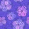 Violet Doodle Flowers Vector Seamless Pattern Stock Vector ...
