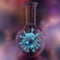Virus Dans Un Flacon De Laboratoire Illustration Stock - Illustration ...