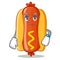 Waiting Hot Dog Cartoon Character Stock Vector - Illustration of ...