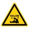 Warning Halon Symbol Sign ,Vector Illustration, Isolate on White ...