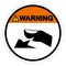 Warning Sharp Edge of Finger Hazard Symbol Sign, Vector Illustration ...