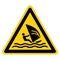 Warning Windsurfing Area Symbol Sign, Vector Illustration, Isolate on ...