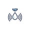 Water Sensor Vector Icon. Water Flow Drop Control Sensor Logo Design ...
