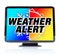 Weather Alert - High Definition Television HDTV Stock Illustration ...
