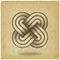 Weaving Symbol Abstract Knot Icon on Vintage Background Stock Vector ...