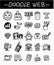 Web doodle icon set stock vector. Illustration of design - 20333702