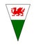 Welsh Flag As Bunting Triangle Stock Vector - Illustration of united ...