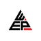 WEP Triangle Letter Logo Design with Triangle Shape. WEP Triangle Logo ...