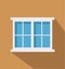 Window icon in fllat style stock vector. Illustration of architecture ...