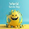 World Smile Day Background Illustration with Happy Smile Planet Earth ...