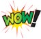 WOW! Fun graphic icon stock vector. Illustration of cartoon - 20087435