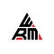 WRM Triangle Letter Logo Design with Triangle Shape. WRM Triangle Logo ...