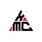 XMC Triangle Letter Logo Design with Triangle Shape. XMC Triangle Logo ...