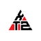 XTZ Triangle Letter Logo Design with Triangle Shape. XTZ Triangle Logo ...