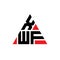XWF Triangle Letter Logo Design with Triangle Shape. XWF Triangle Logo ...