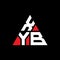 XYB Triangle Letter Logo Design with Triangle Shape. XYB Triangle Logo ...
