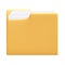 Yellow Folder Icon with Clipping Path, 3d Rendering Stock Illustration ...