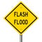 Yellow Warning Sign for FLASH FLOOD Stock Illustration - Illustration ...