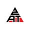 ZAT Triangle Letter Logo Design with Triangle Shape. ZAT Triangle Logo ...