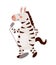 Zebra singing illustration stock illustration. Illustration of print ...