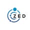 ZED Letter Technology Logo Design on White Background. ZED Creative ...