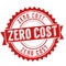 Zero cost sign or stamp stock vector. Illustration of market - 164966121