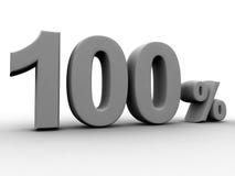 100% Percentage Rate Icon On A White Background Stock Photo - Image of ...