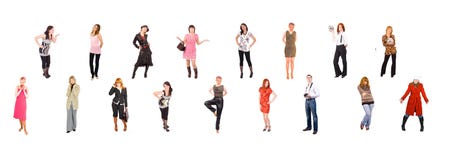 Two Rows Of People Stock Image - Image: 5415951