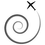 Airplane Circling Around The Globe Stock Vector - Illustration of ...