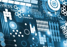 Digital Media Background Concept Glowing Stock Photo - Image: 12884840