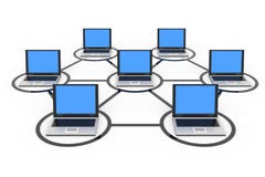 Abstract Computernetwerk. Concept. Stock Illustratie - Illustratie ...