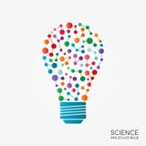 Vector Creative Light Bulb Idea With Chemistry And Stock Vector ...