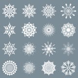 Snowflake Shapes Collection Stock Vector - Illustration of collection ...